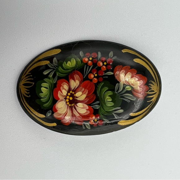 Jewelry | Vintage Hand Painted Russian Pins | Poshmark
